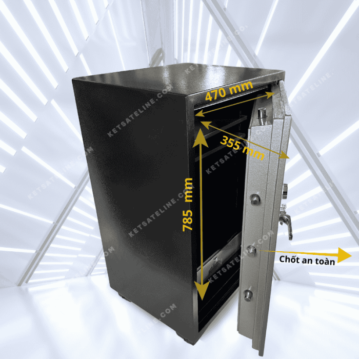 Két Sắt Chống Cháy ELINE EN-100C Khóa Cơ | Chịu Nhiệt 1000°C
